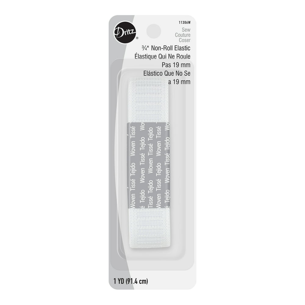 Dritz 3/4" Non-Roll Elastic, 1 Yd. - Walmart.com - Walmart.com