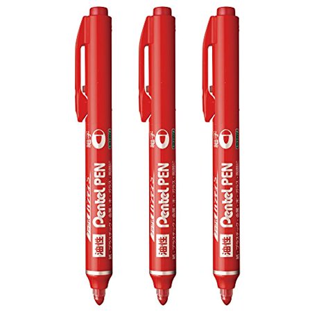 Pentel Permanent Pen Retractable Handy S Pentel PEN AMZ-NXS15BP3 Fine ...