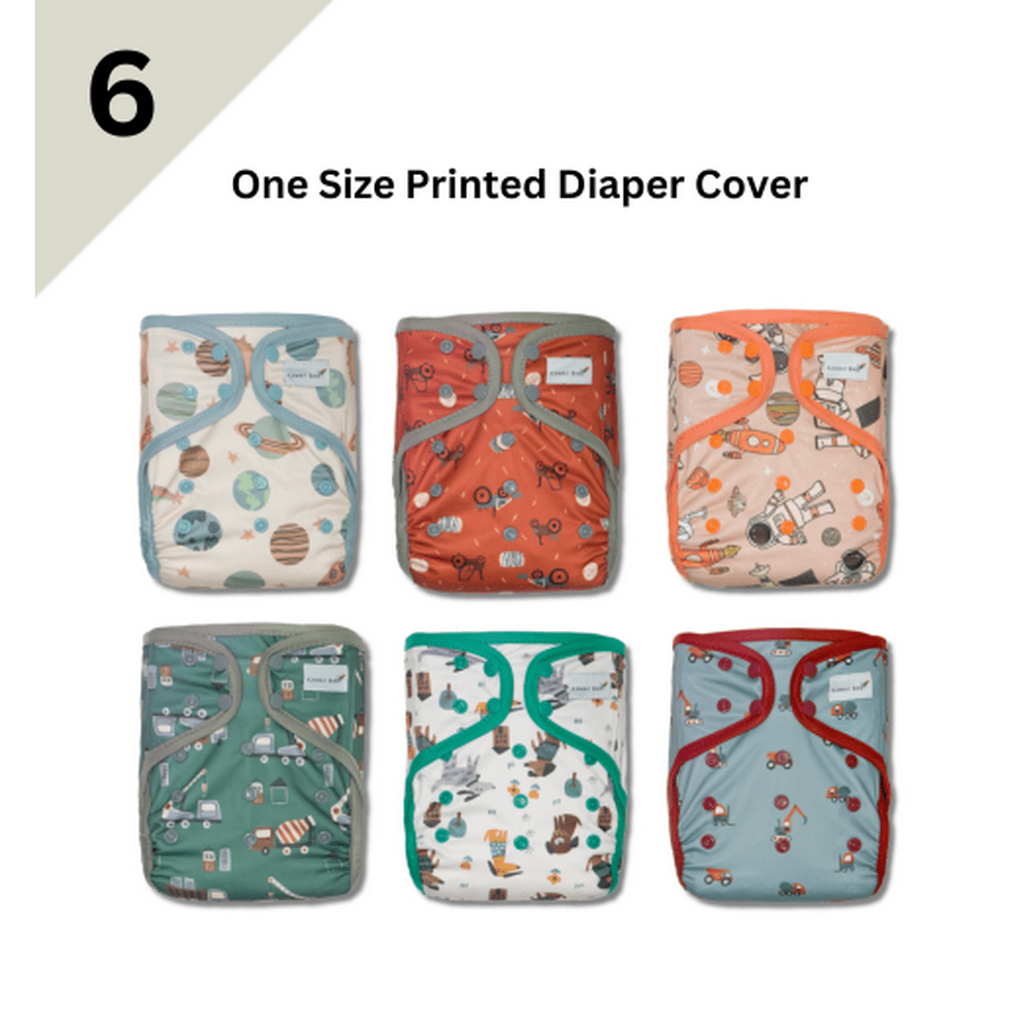 Click here for Kawaii Baby 6 Happy Leak-Free Cloth Diaper Covers... prices