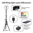 Onn. 8-inch Ring Light With 47" Adjustable Tripod Special RGB Effects ...
