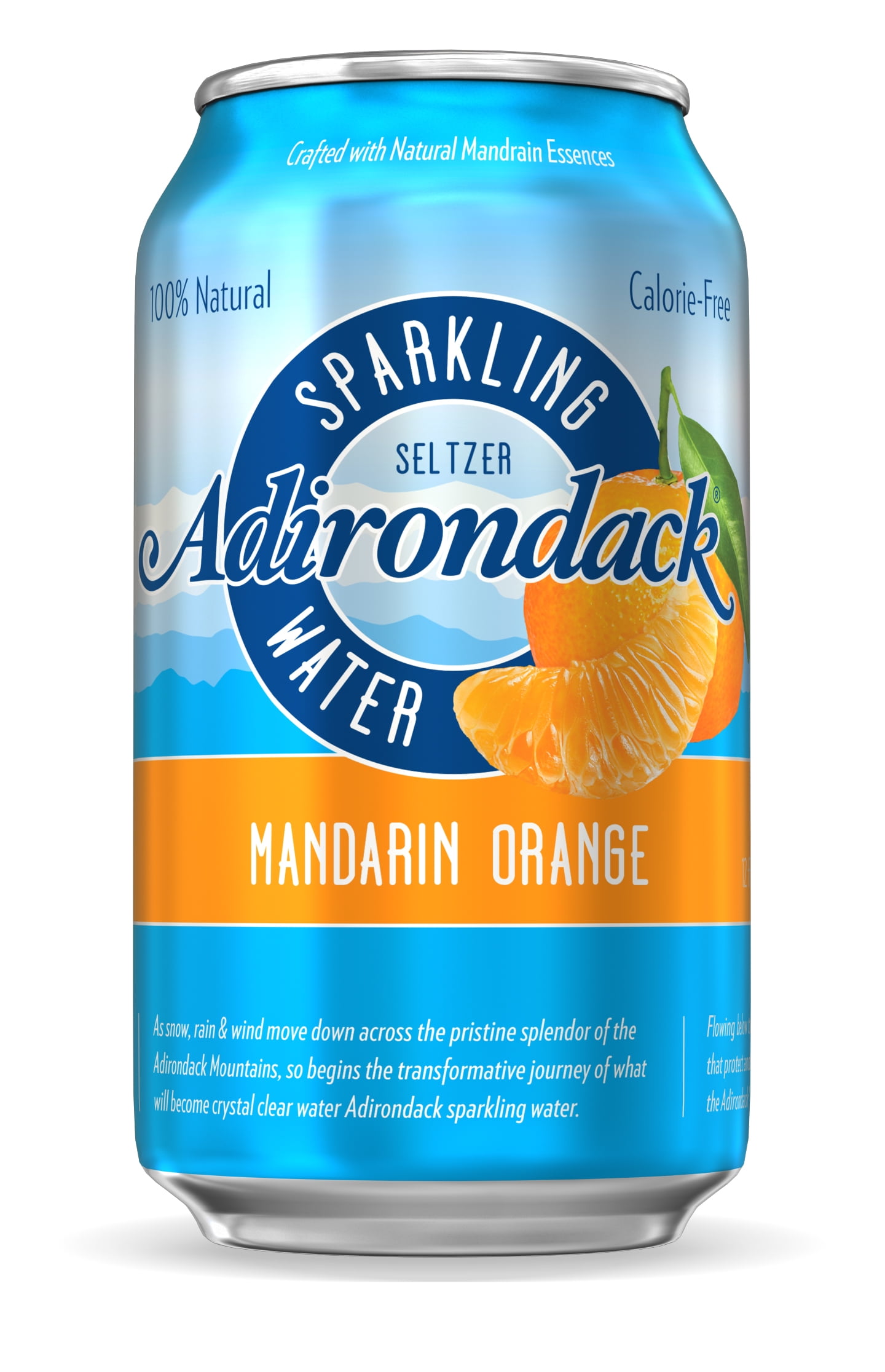 Adirondack 12 oz Mandarin Orange Seltzer Sparkling Water Can, 24 Count ...