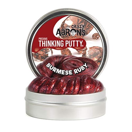 Crazy Aaron's Thinking Putty, 1.6 Ounce, Precious Gems Burmese Ruby ...