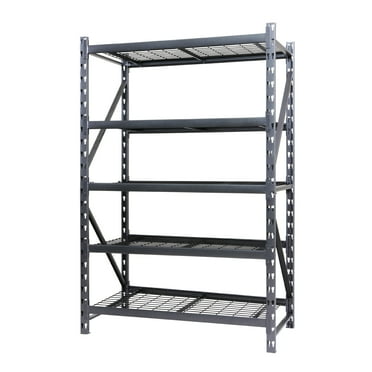 Vebreda 4-Tier Storage Shelf Foldable Metal Shelving Units with Wheels ...