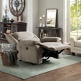 Serta Push-Button Power Recliner with Deep Body Cushions, Upholstered ...