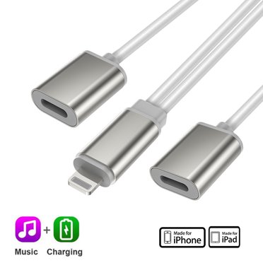 GOOPRO 2-in-1 AUX Splitter, Lightning Charger and Audio Adapter for ...