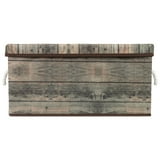 Wooden Pattern Storage Box - Brown (2 Pack) - Walmart.com