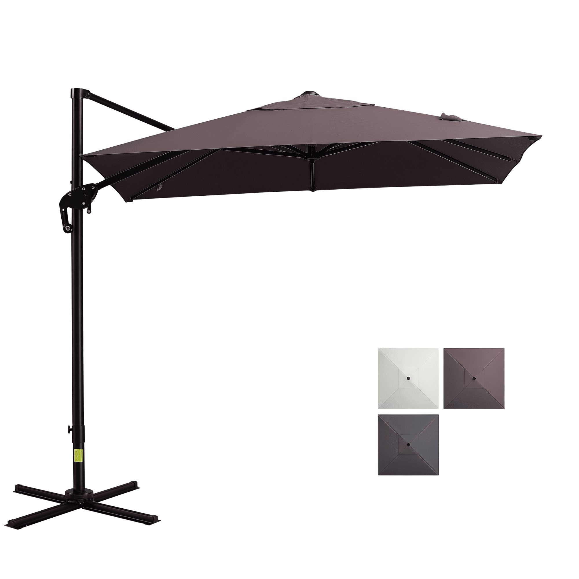 Click here for Outsunny 8x8 Square Patio Hanging Offset Umbrella... prices