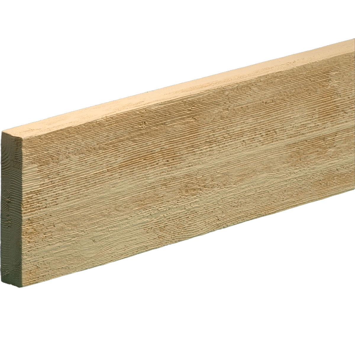 1 1/2"W x 5 1/2"D x 12'L Flat Trim Moulding, Timber Texture (4 Per Box ...