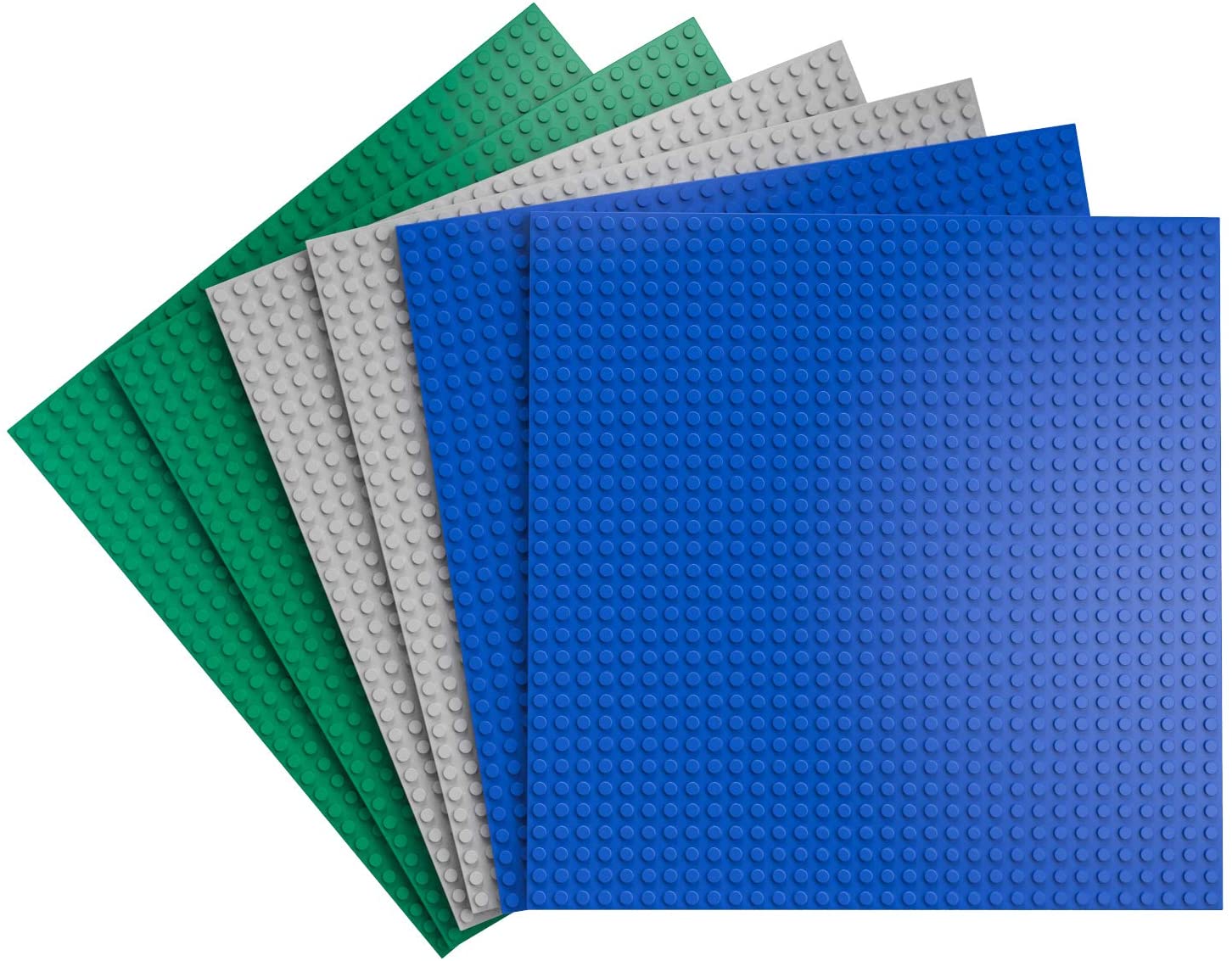 Building Blocks Base Plates, [6 Pack] 10" x 10" Classic Sturdy Building ...