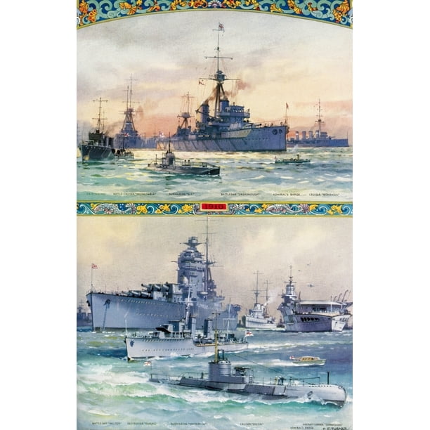 Types Of British Warships As They Were In 1910 Above And As They Are In types-of-british-warships-as-they-were-in-1910-above-and-as-they-are-in