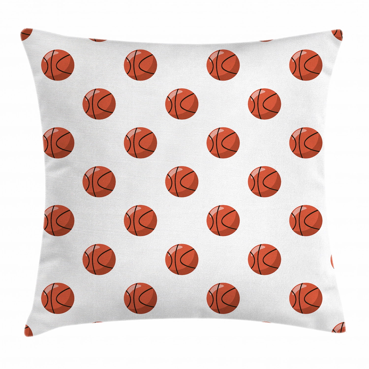 Basketball Throw Pillow Cushion Cover, Cartoon Classical Balls ...