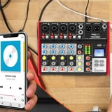 Pyle PMXU68BT 6 Channel Bluetooth Sound Board Mixer System for DJ ...