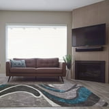 Ladole Rugs Innovative Boston Collection Spirals Abstract Pattern Area ...