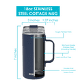 Igloo 18 oz Stainless Steel Insulated Travel Mug, Red - Walmart.com
