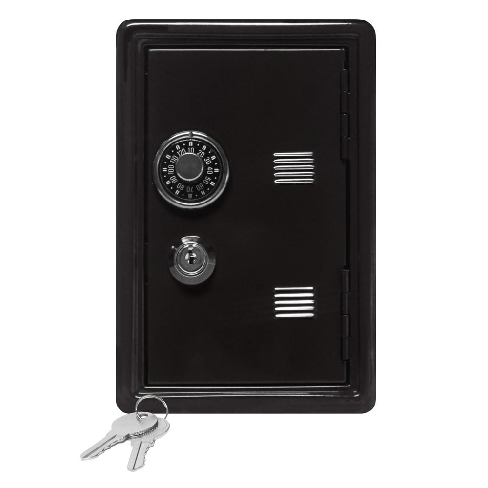 Kid's Coin Bank Locker Safe with Single Digit Combination Lock and Key ...