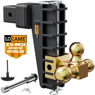 TOPTGO 4" Offset Gooseneck Ball Extender, Heavy Duty Hitch Extender ...