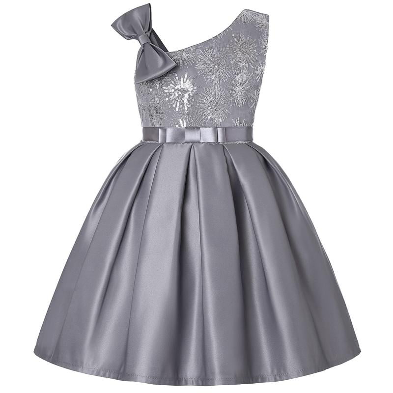 Girls Wedding Off Shoulder Dress Kids Formal Birthday Party Halloween ...