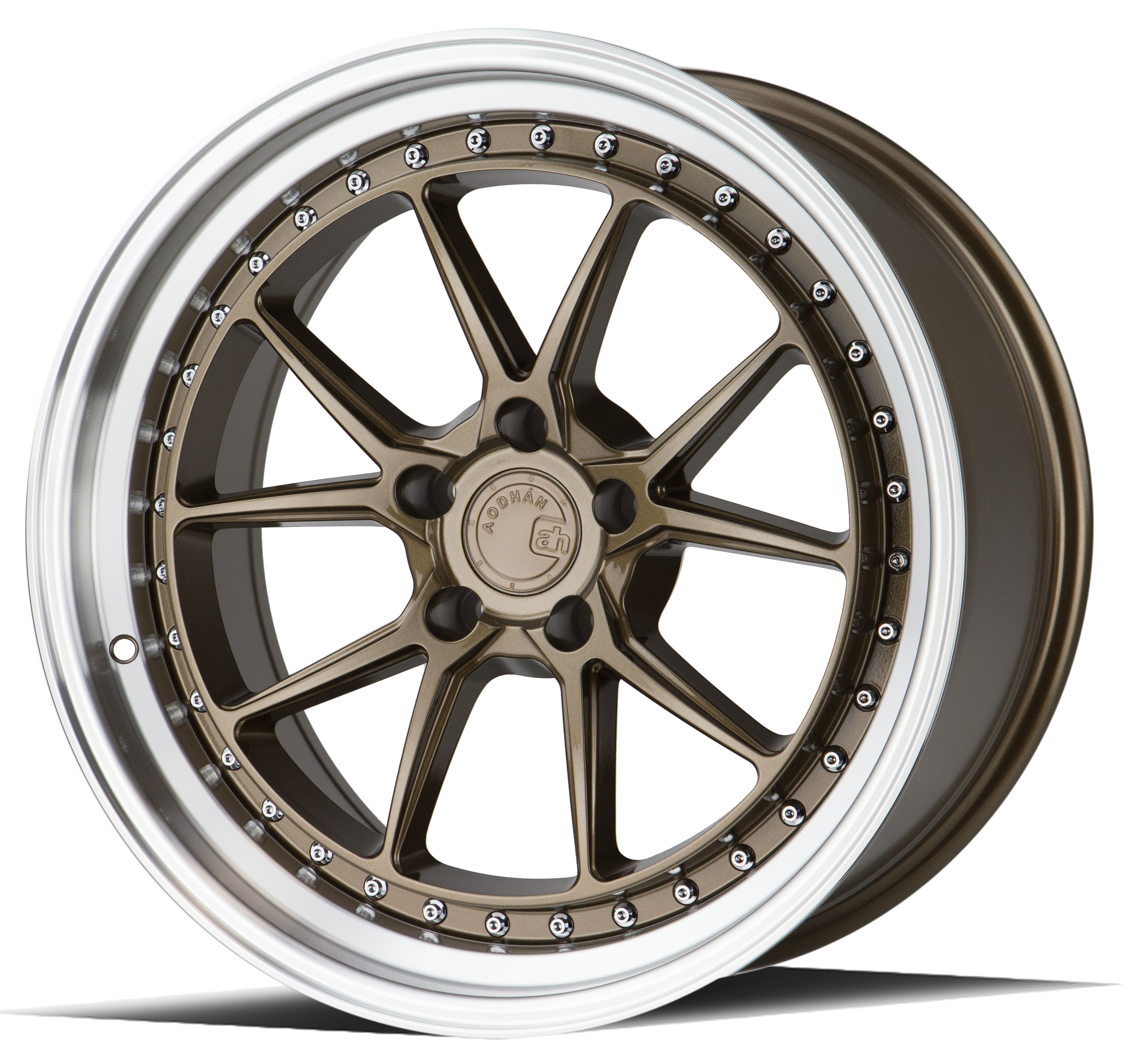 AODHAN DS08 Bronze w/Machined Lip DESCRIPTION: 18x9.5 / 5x114.3 / 22 ...