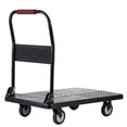 35-3/4" Long x 24" Wide Platform Truck, Foldable Handcart with 5'' TPR ...