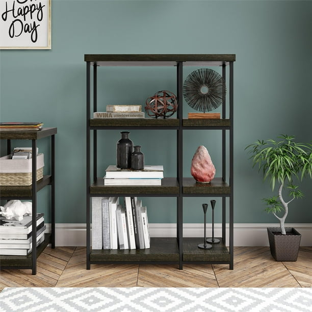 Ameriwood Home Alsberry Bookcase, Brown Oak - Walmart.com