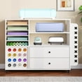 Craft Organization and Storage Cart Compatible with Cricut Machines ...