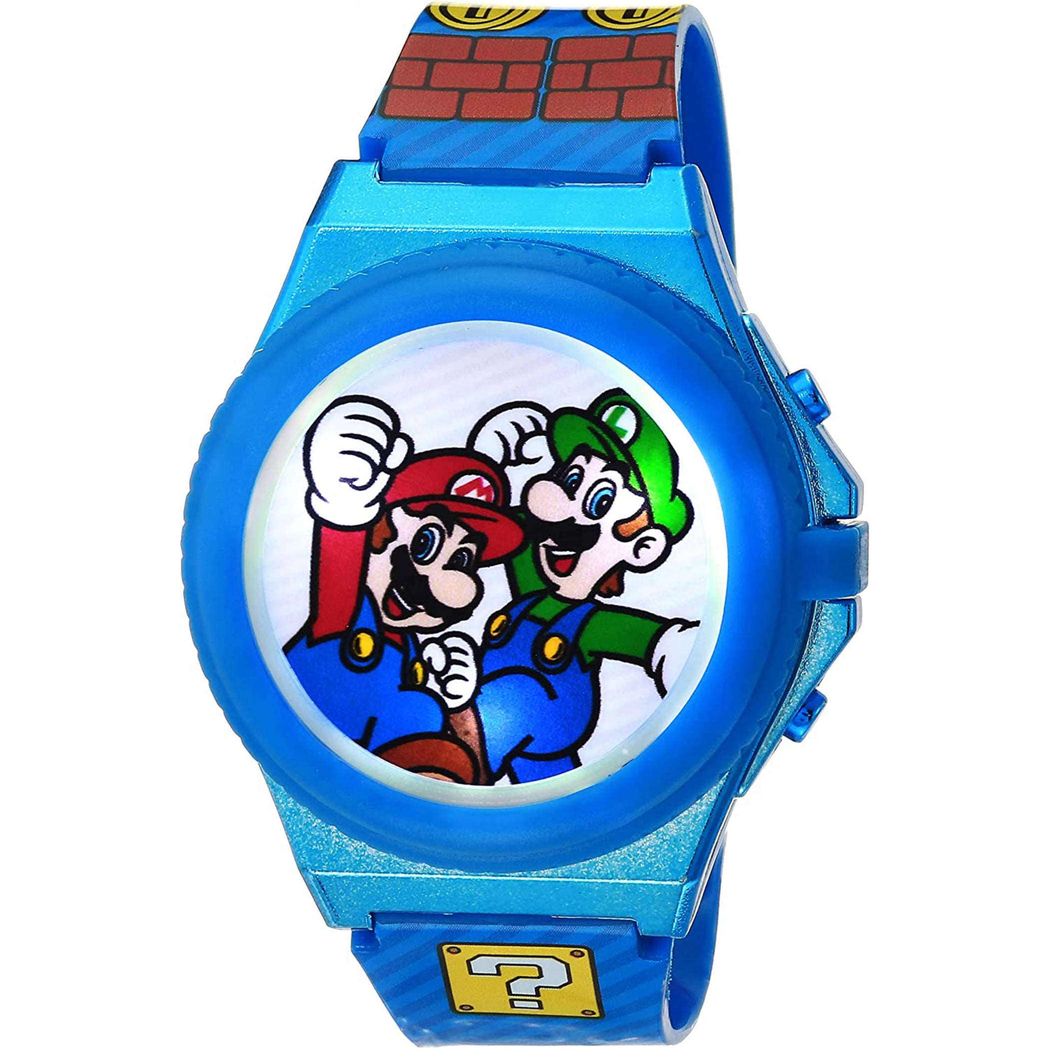 Super Mario Bros. Metallic Case Light Up Pop Top LCD Watch - Walmart.com