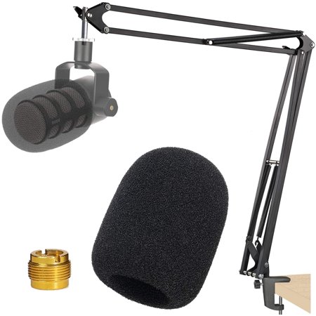 Rode Podmic Stand with Pop Filter, Professional Boom Arm and Windscreen ...