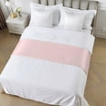 Bed Runner Pink Dotted Lines Bedding Scarves Soft Decorative Bed Flag ...
