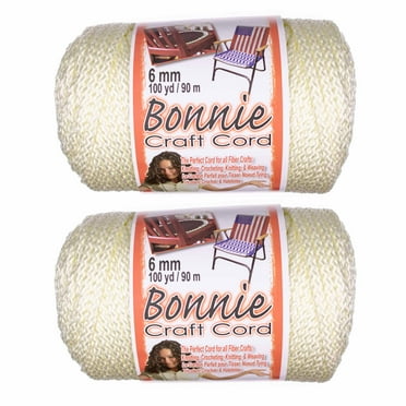 2 Pack Bonnie Macrame Cord - 6mm - 100 yd Lengths - Various Colors ...