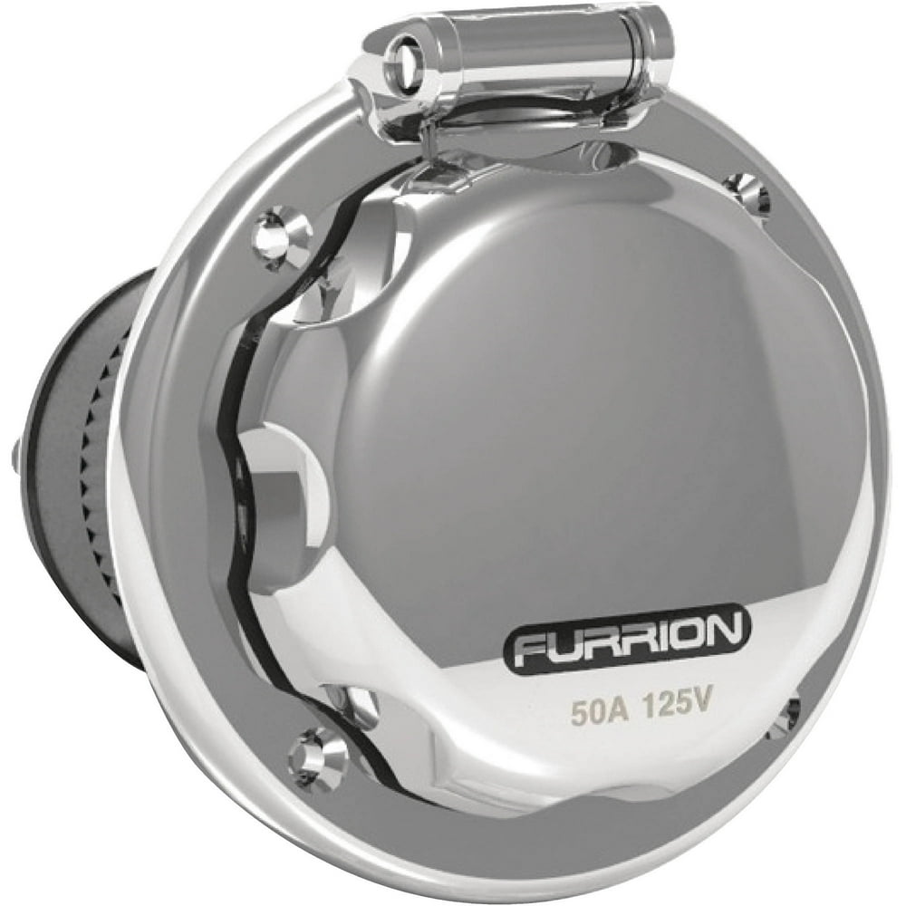 Furrion Polished Stainless Steel 50 Amp Round Power Inlet - Walmart.com ... Furrion Polished Stainless Steel 50 Amp Round Power Inlet - Walmart.com ...