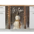 Christmas Sink Skirt 11"Wx13"L,Dustproof Under Sink Curtain with Self ...