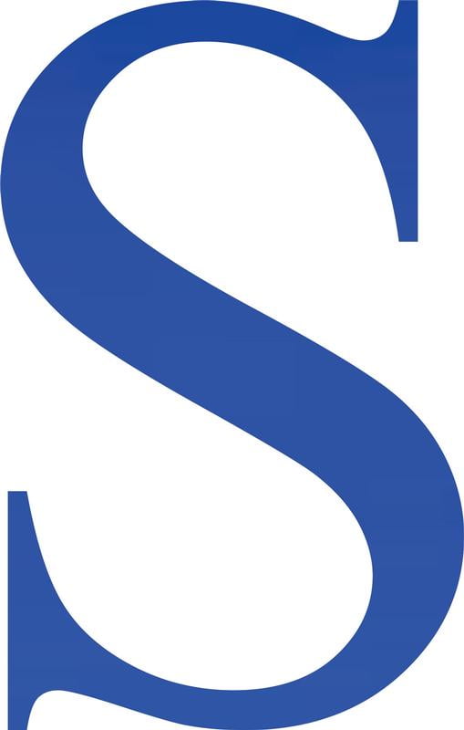 Acrylic Letter S Times, 2'' Tall Transparent Dark Blue Acrylic Sign ...