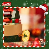 JAKI Building Block Christmas Tree Mechanical Music Box with Toy Train ...