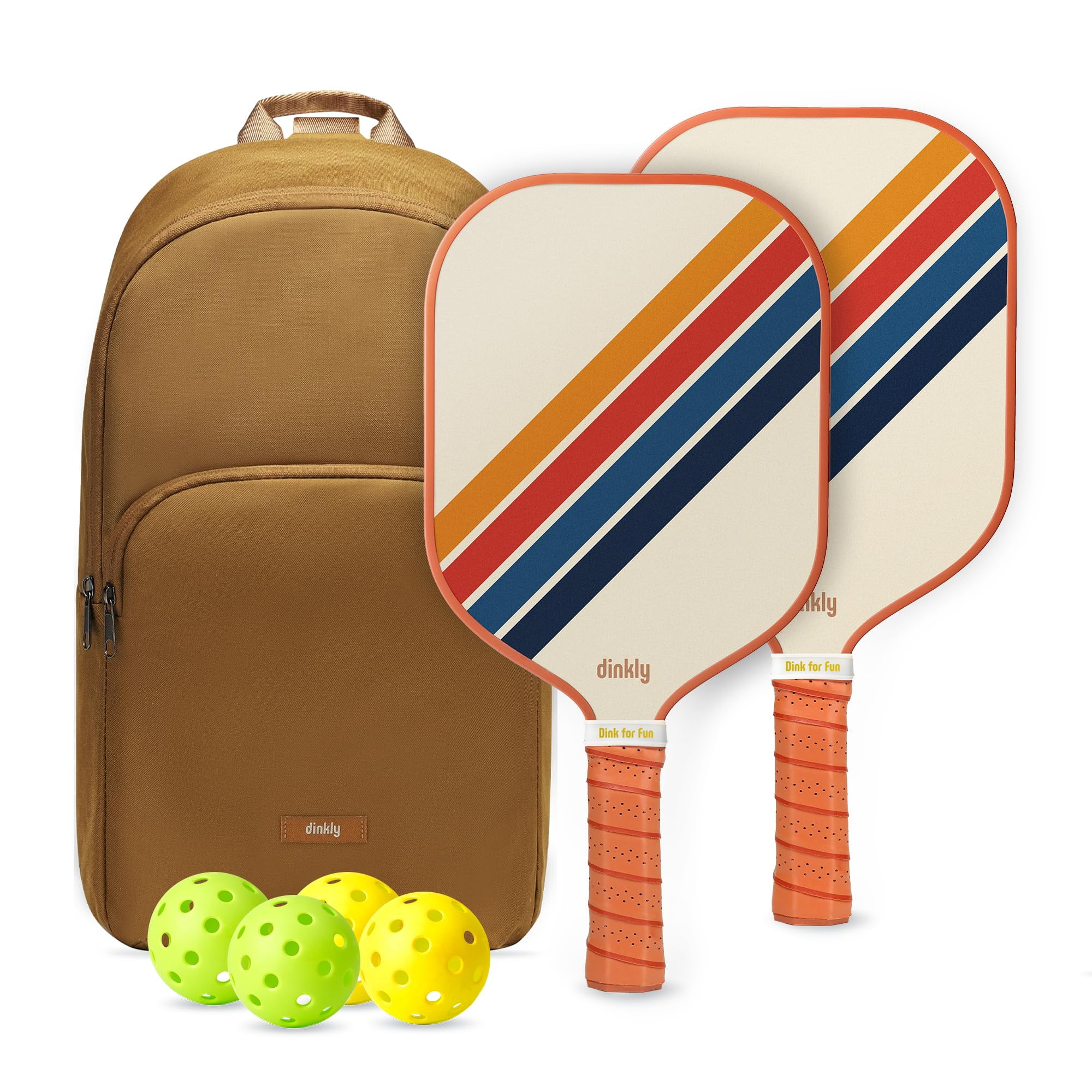Set de palas de pickleball Dinkly, 2 raquetas de grafito y fibra de ...