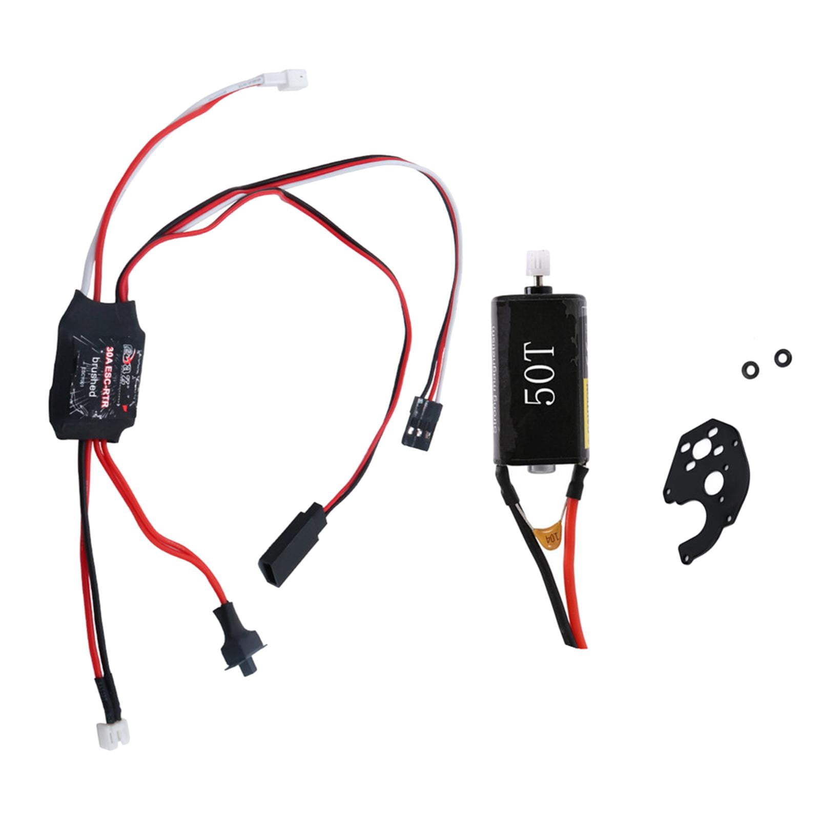 Coche RC 1:24 Hugo Motor 050 y controlador de velocidad eléctrico 30A ...