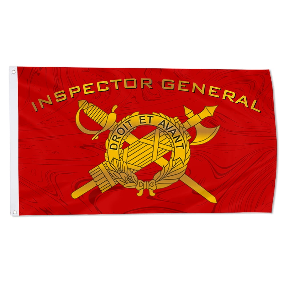 Cayyon Inspector General Flag 3x5Feet Military Banner with 2 Brass ...