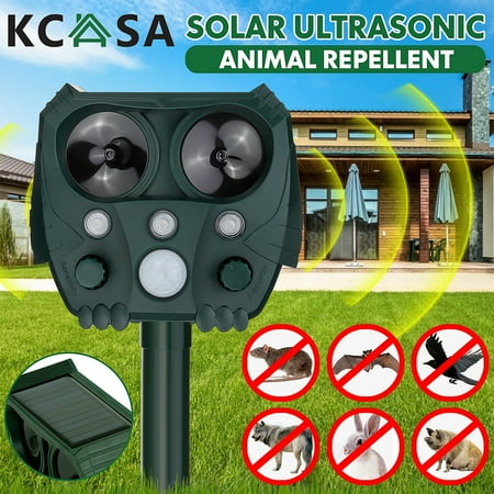 KCASA KC-JK550 5-Modes Ultrasonic Animal & Pest Repeller Solar Powered ...