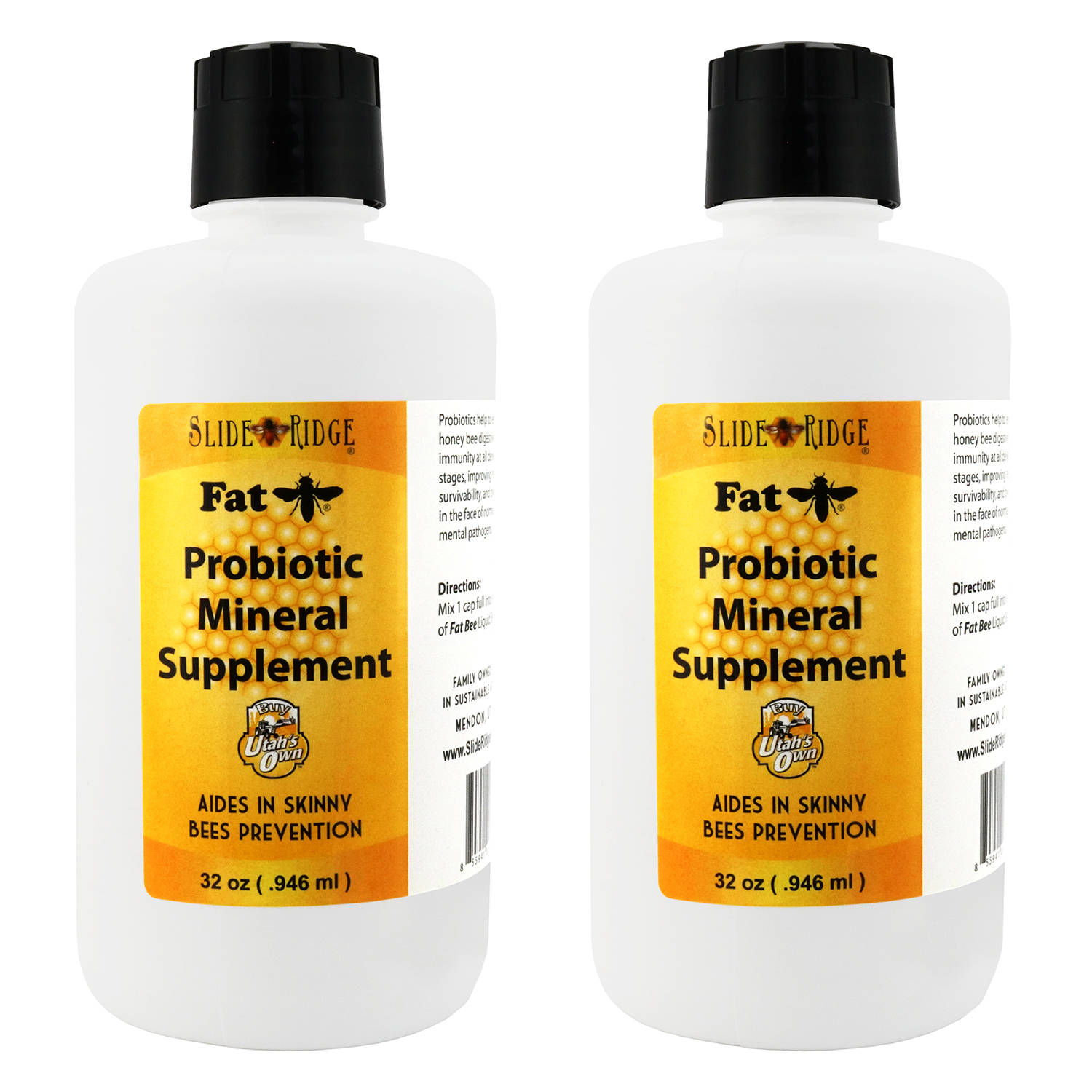 Slide Ridge"Fat Bee" 32 oz Probiotic Mineral Supplement for Honey ...