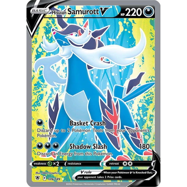 Pokemon Sword & Shield Astral Radiance Ultra Rare Hisuian Samurott-V ...