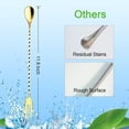 2 Pcs Bar Spoon Set, 12 Inch Long Handle Stainless Steel Cocktail ...