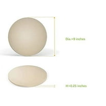 Round 9" Pizza Stone, White - Walmart.com
