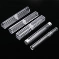 Lerpwige 5 Types Tweezer Organizer Cylinder/Square Clear Plastic Box ...