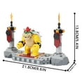Super Mario Bowser Throne MOC Block Set, 196pcs, ABS, Compatible ...