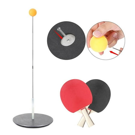Table Tennis Trainer Training Equipment Kit Elastic Soft Shaft Ping ...
