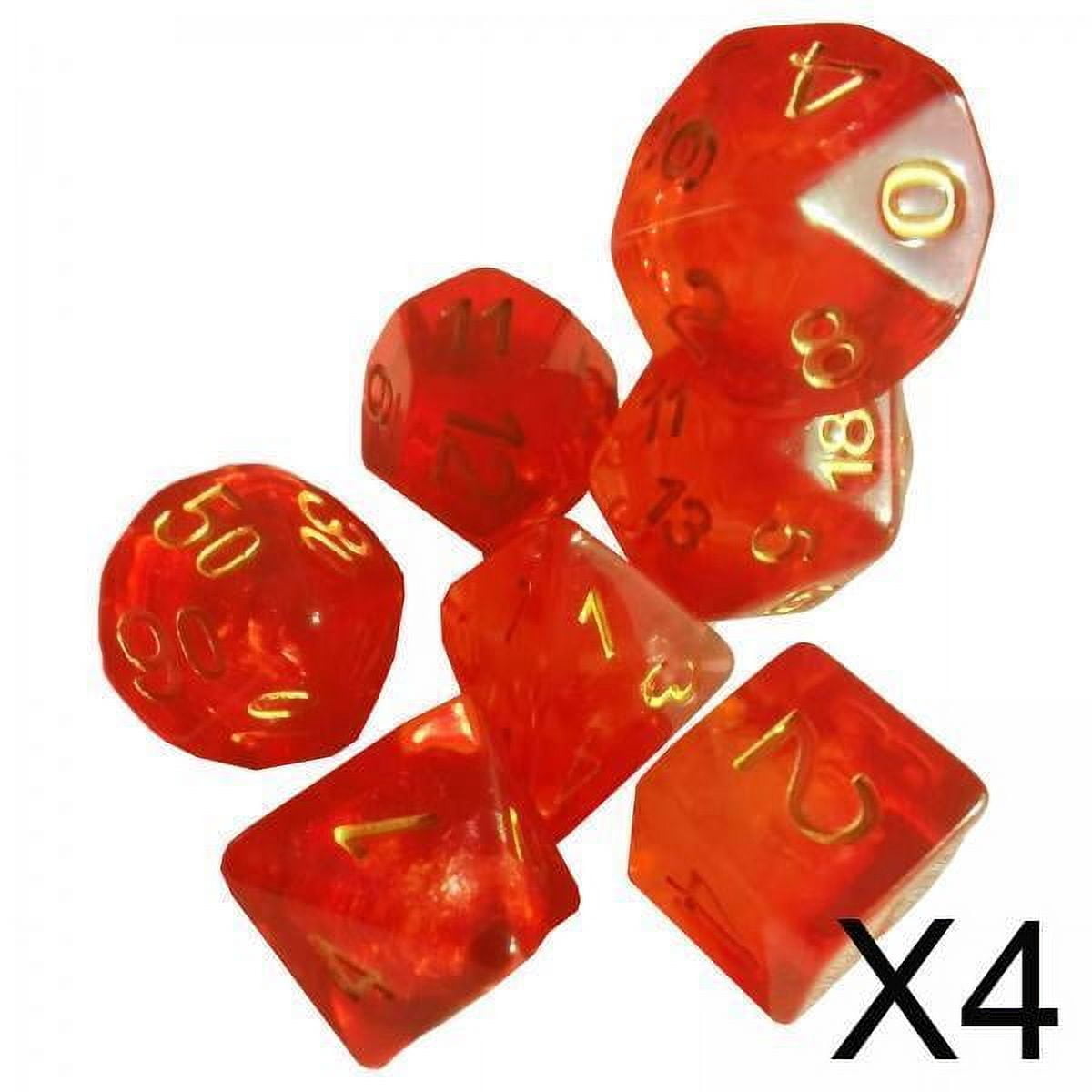 Juego De Dados 4x Hechos A Mano Dados De Entretenimiento Para Juegos De ...