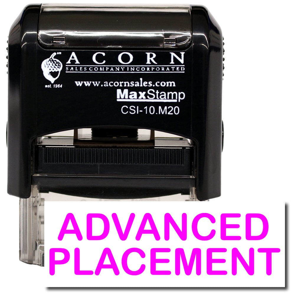 Self-Inking Advanced Placement Stamp with Yellow Ink - Walmart.com