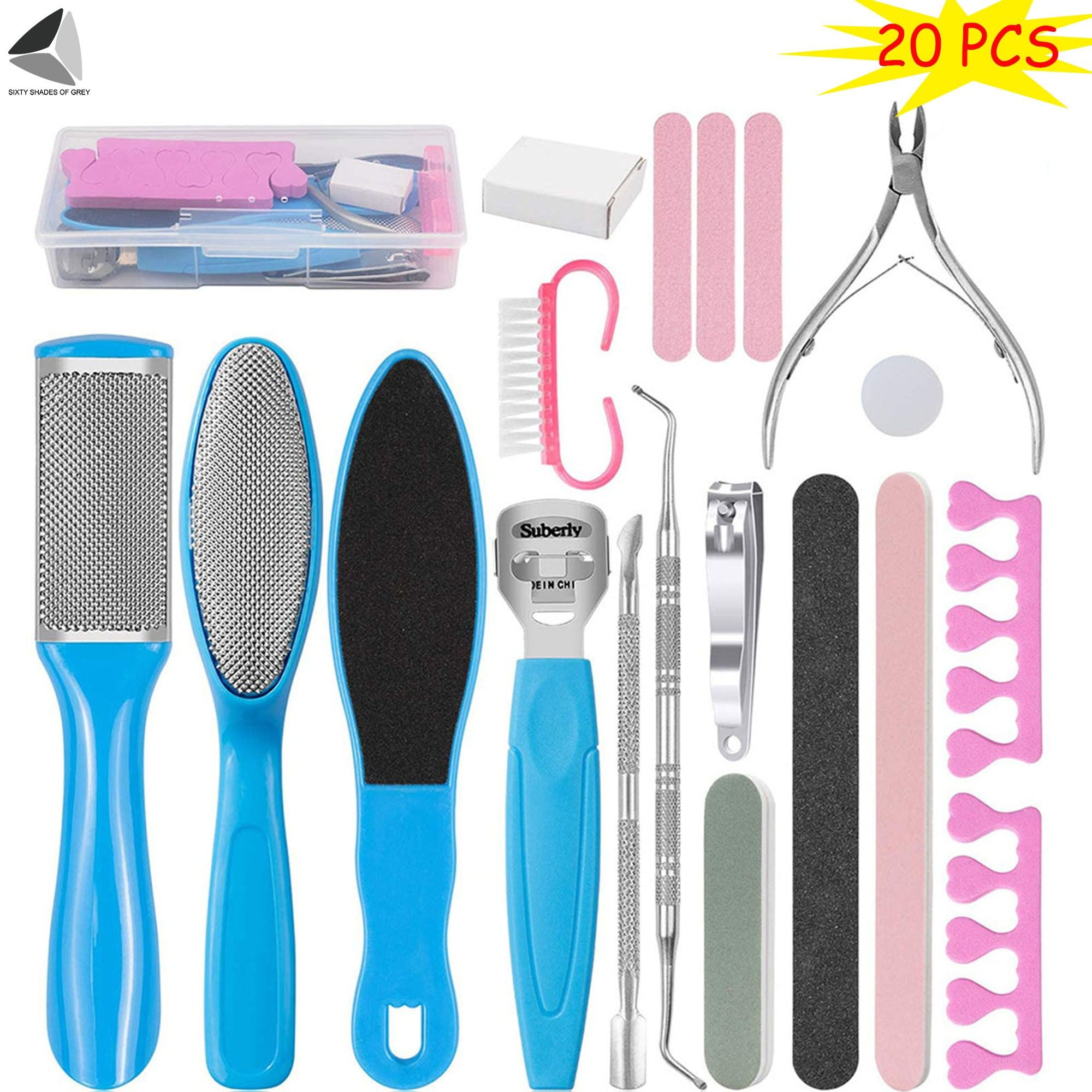 Sixtyshades 20 In 1 Professional Pedicure Tools Kit Dead Hard Skin