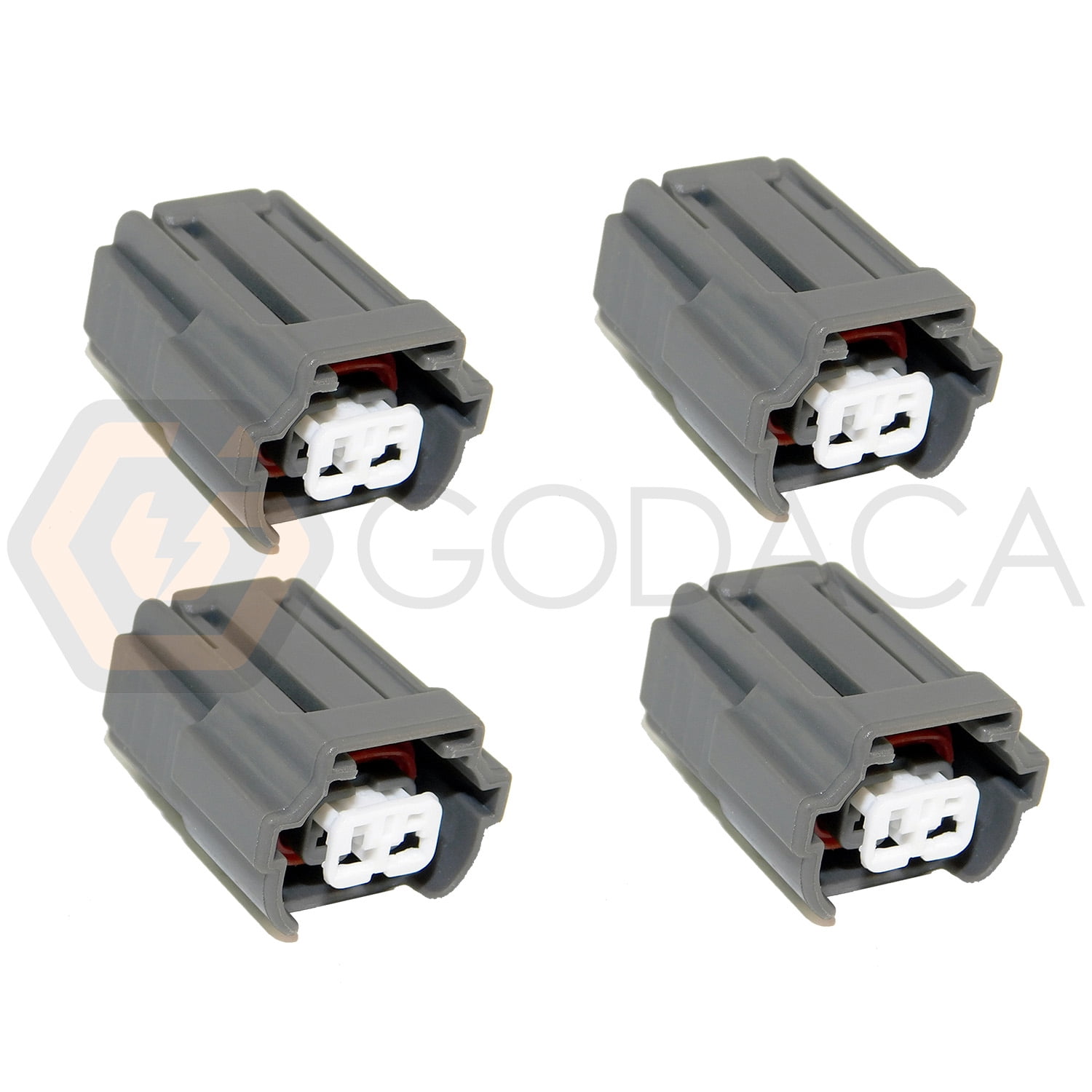 4x Connector 2-way for Fuel injector Mitsubishi 195500-5690 w/out wire ...