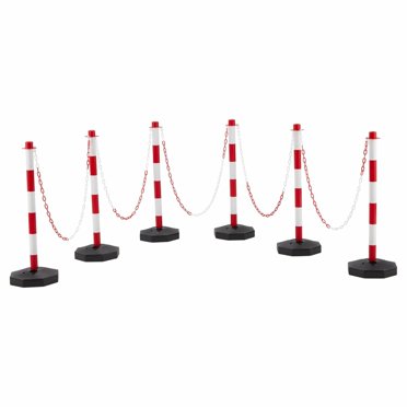 Traffic Delineator Post Cones, 4 Pack Traffic Safety Delineator Barrier ...