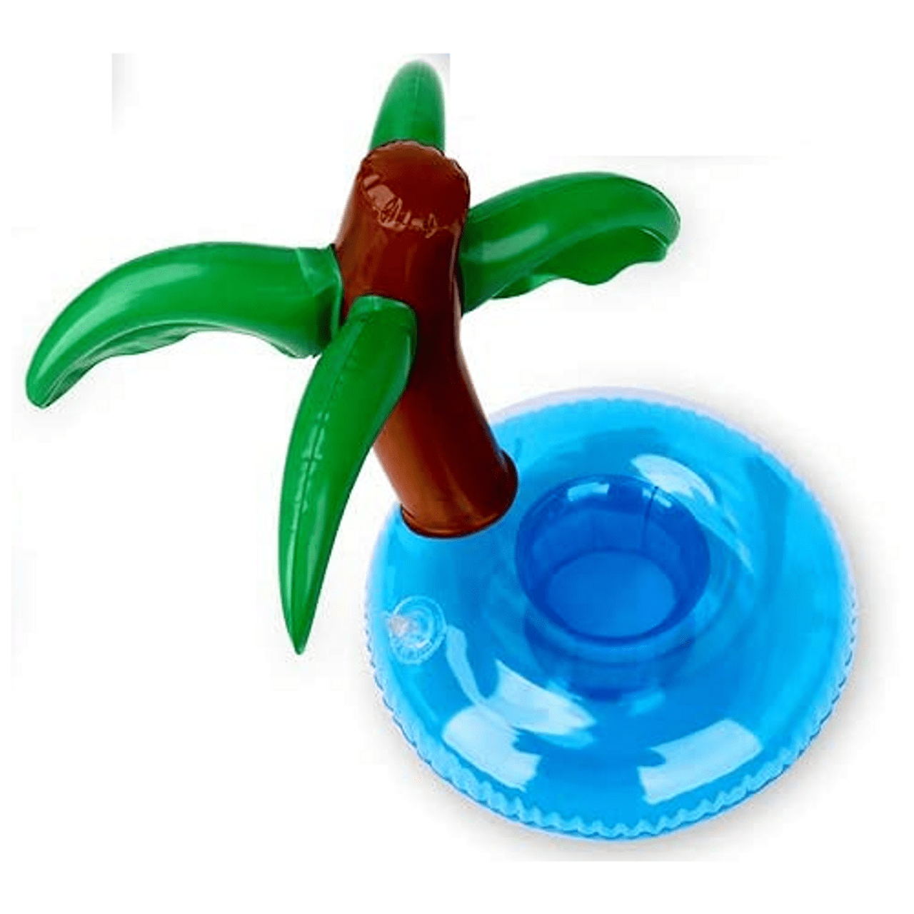 Palm Tree Pool Side Cup Holder Inflatable Water Fun Drink Float ...
